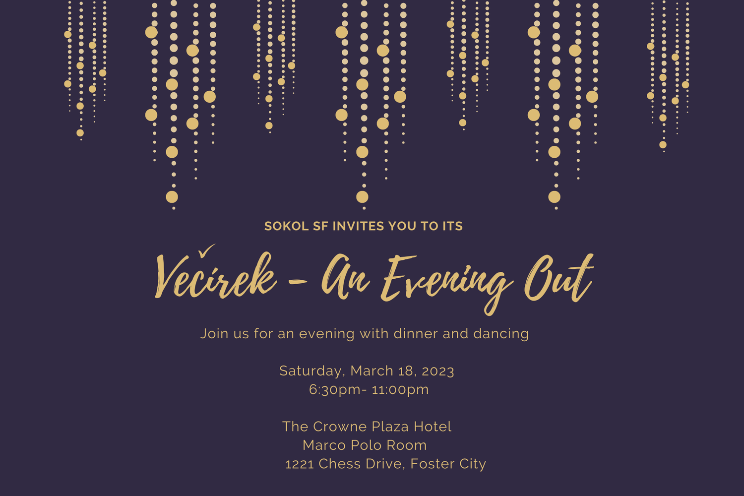 "Vecirek" - "An Evening Out" — Sokol SF