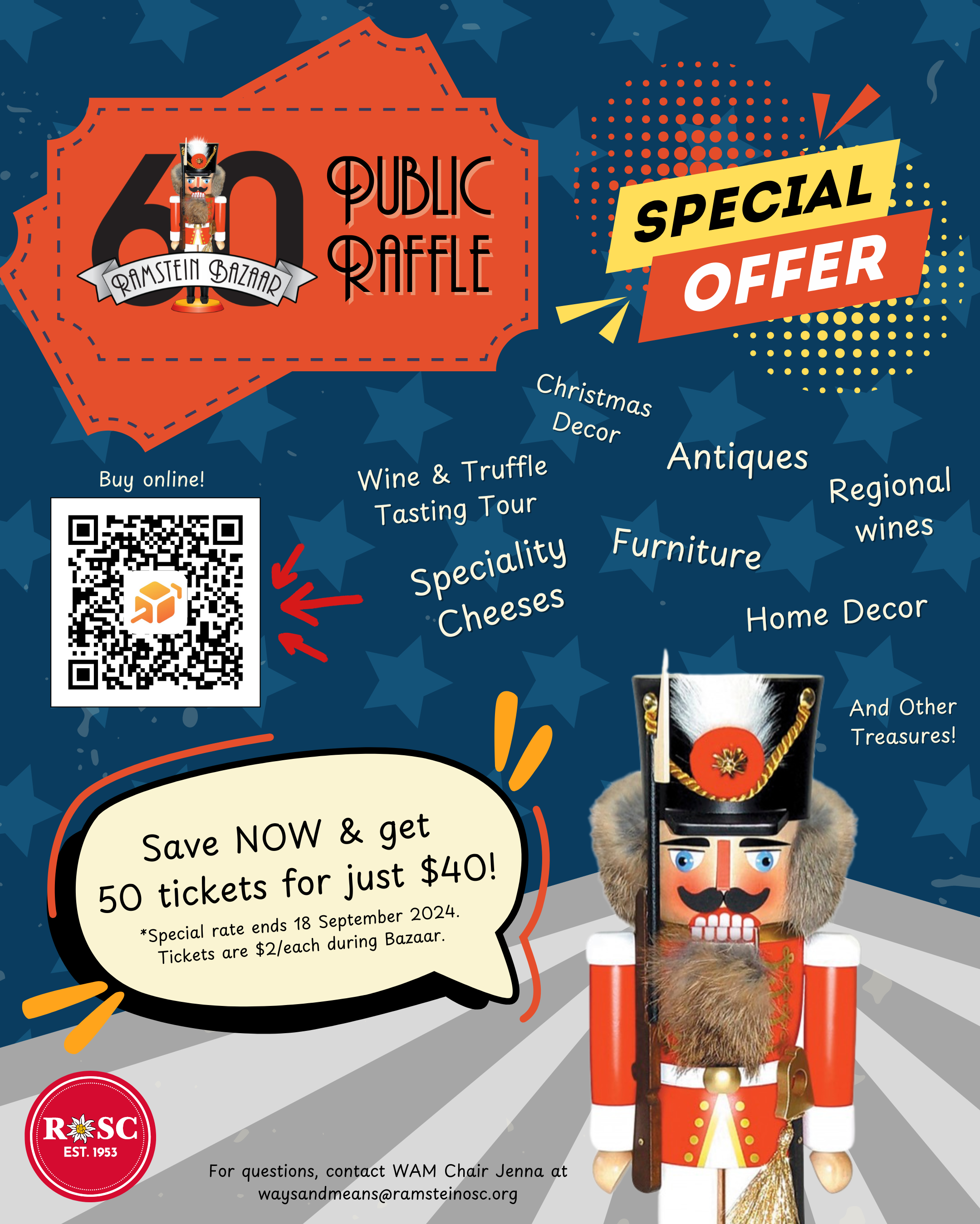 Special Deal - Ramstein Bazaar Raffle! — ROSC