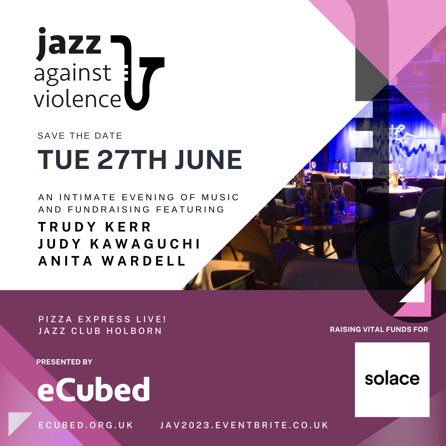 Jazz against Violence 2023 — eCubed UK