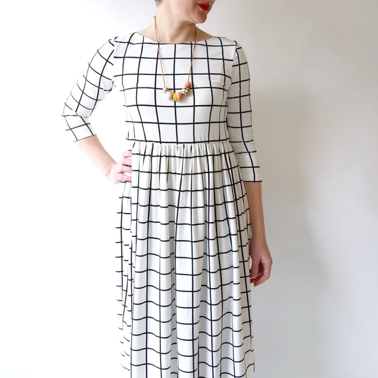 Grid Jade + Isla Dress — Made by Rae