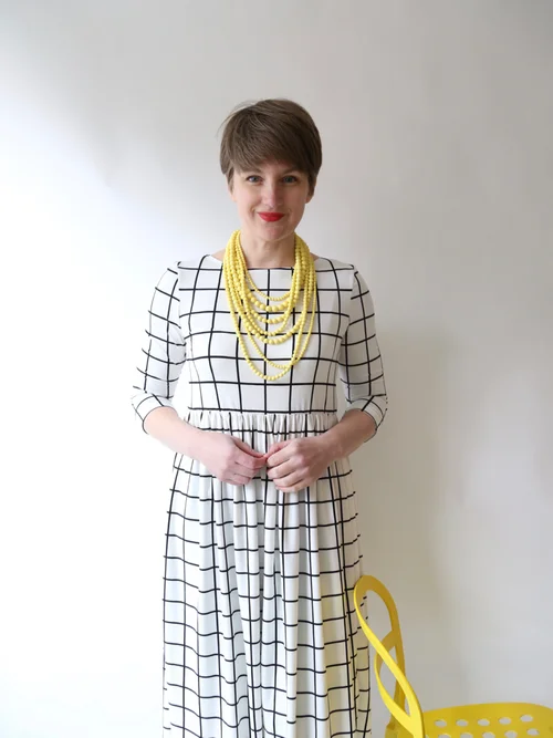 Grid Jade + Isla Dress — Made by Rae