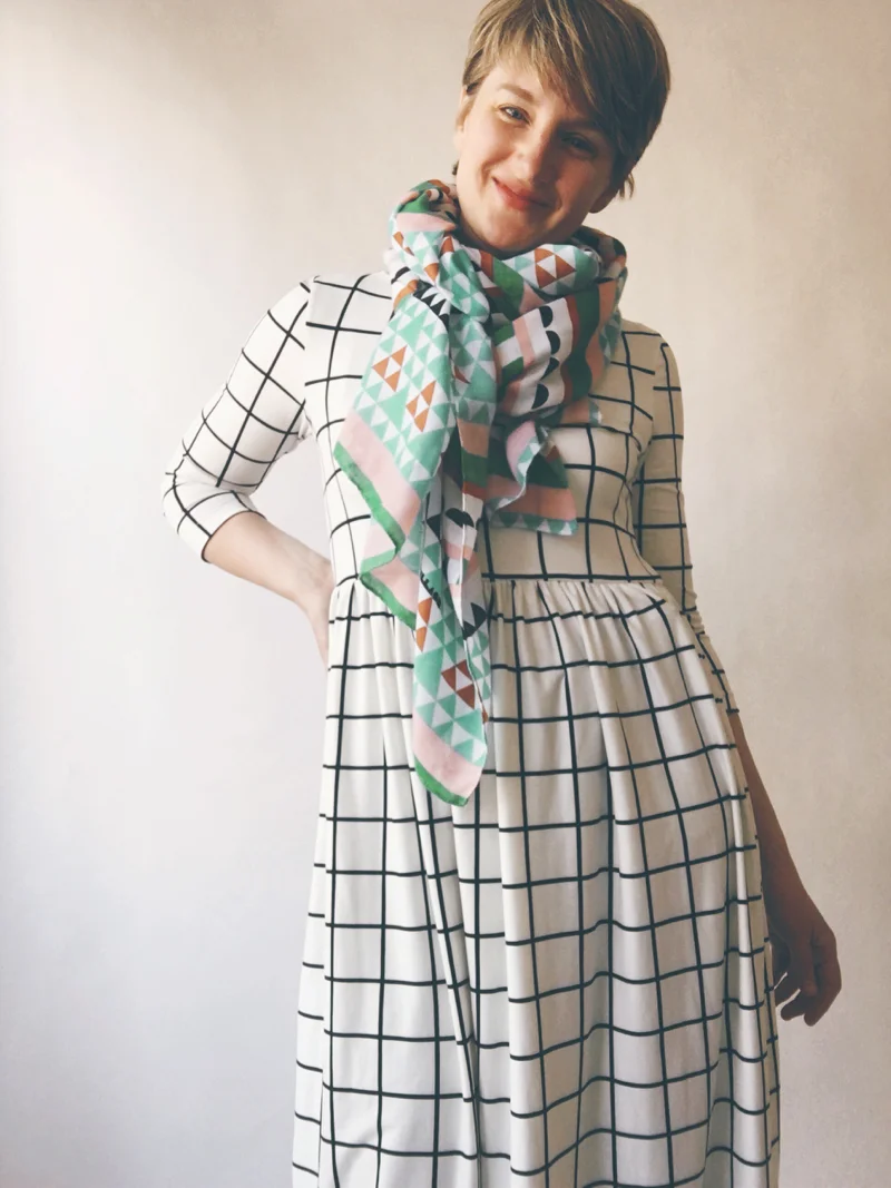 Grid Jade + Isla Dress — Made by Rae