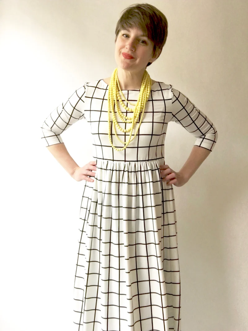 Grid Jade + Isla Dress — Made by Rae
