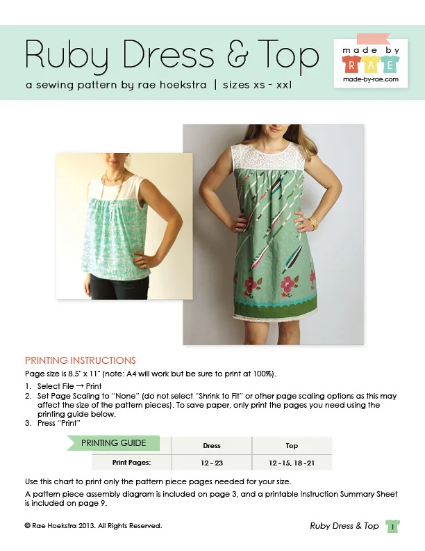 Ruby Dress & Top Pattern is here! — Made by Rae