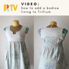 Trillium Dress Bodice Lining Video Tutorials — Made by Rae
