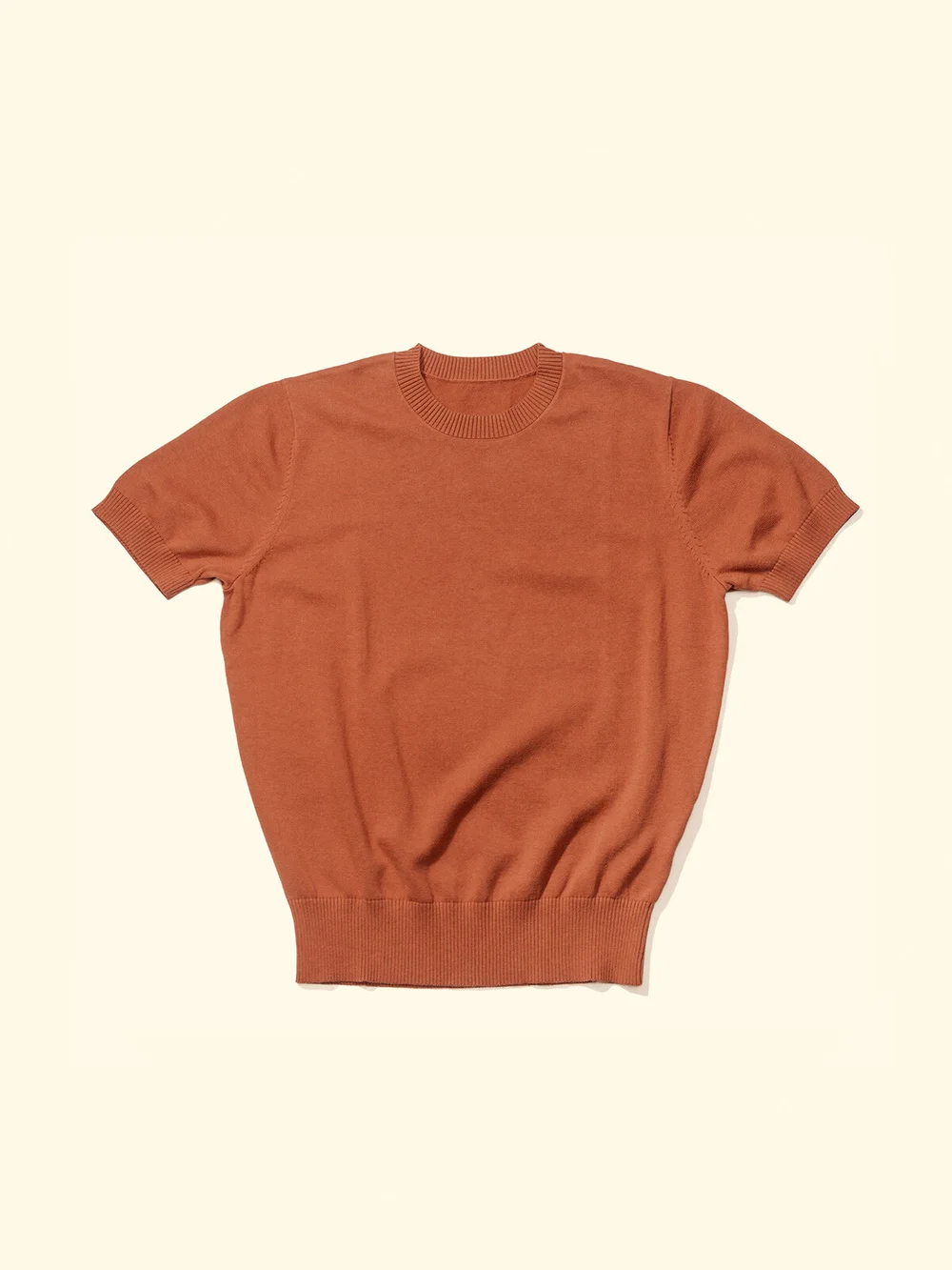 Knitted T-Shirt - Caramel — The Anthology