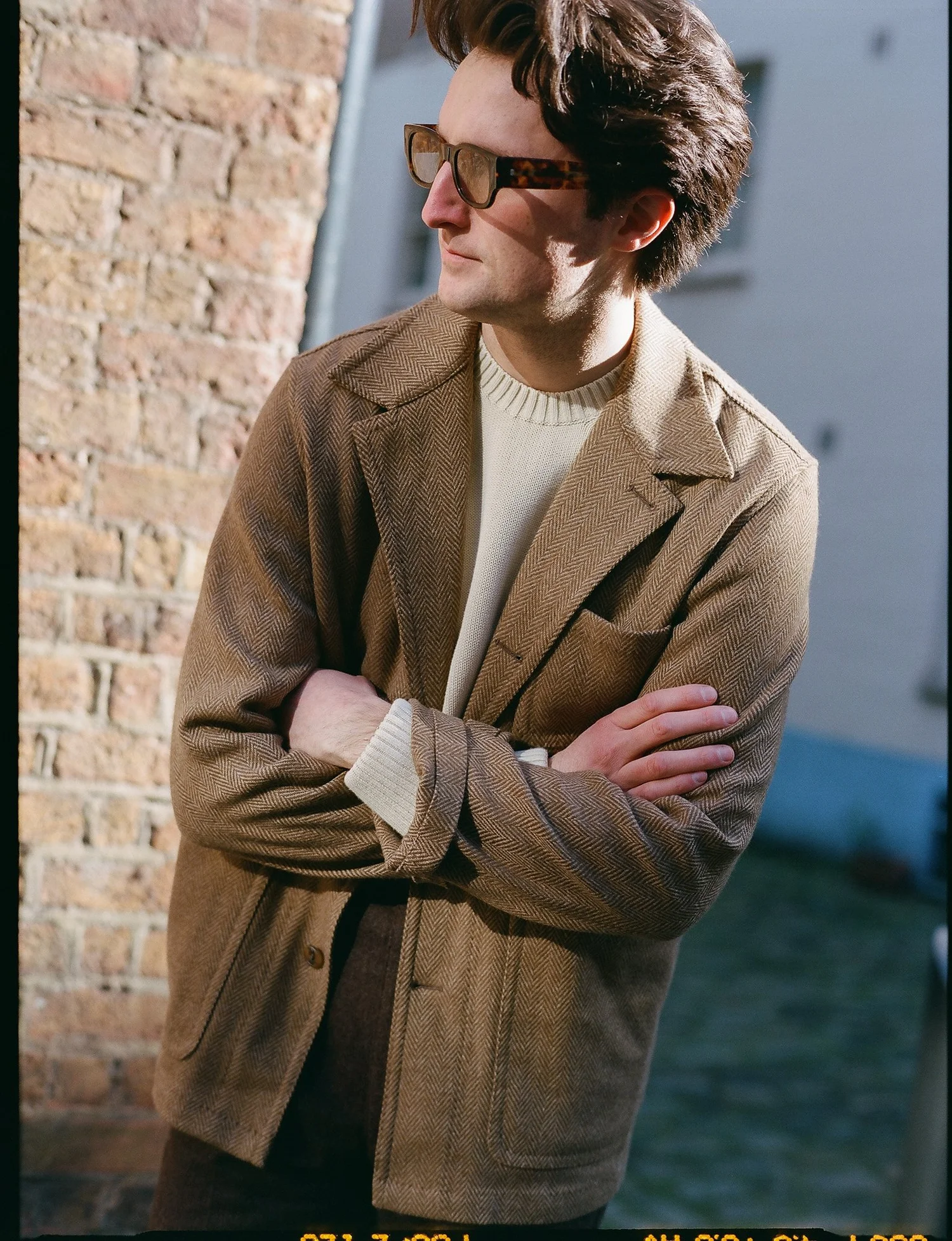 Lazyman Jacket - Fawn Herringbone — The Anthology