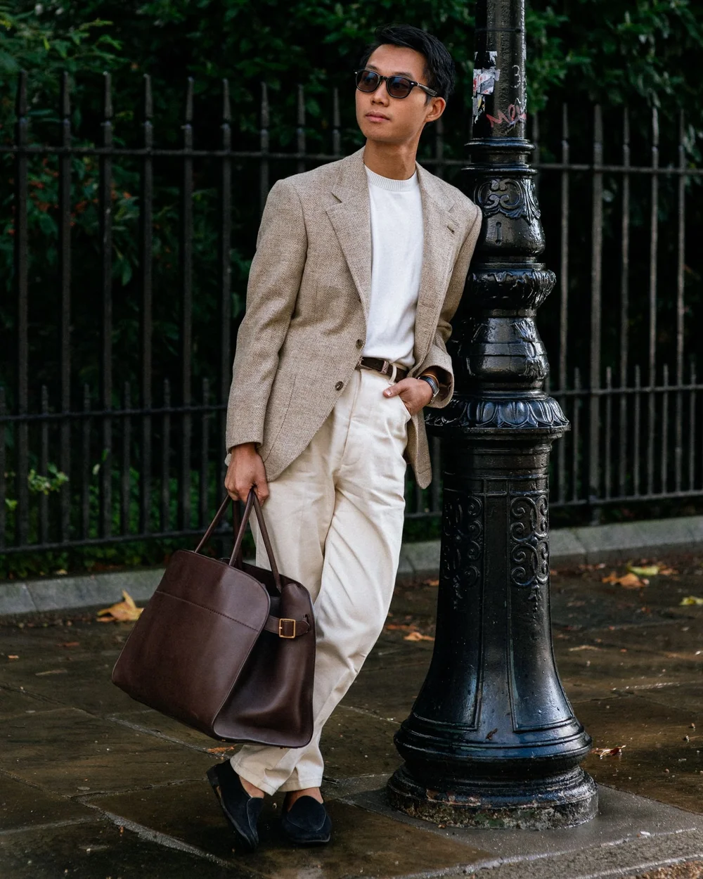 Oatmeal Herringbone Tweed Sport Jacket — The Anthology