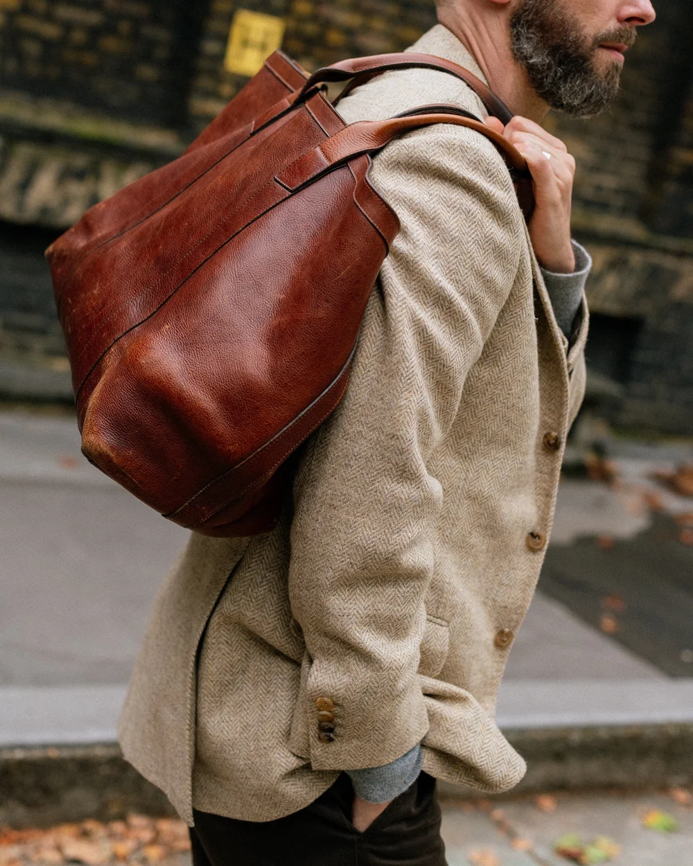 Oatmeal Herringbone Tweed Sport Jacket — The Anthology