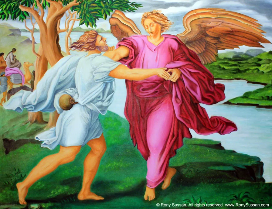 Jacob Wrestles With Angel