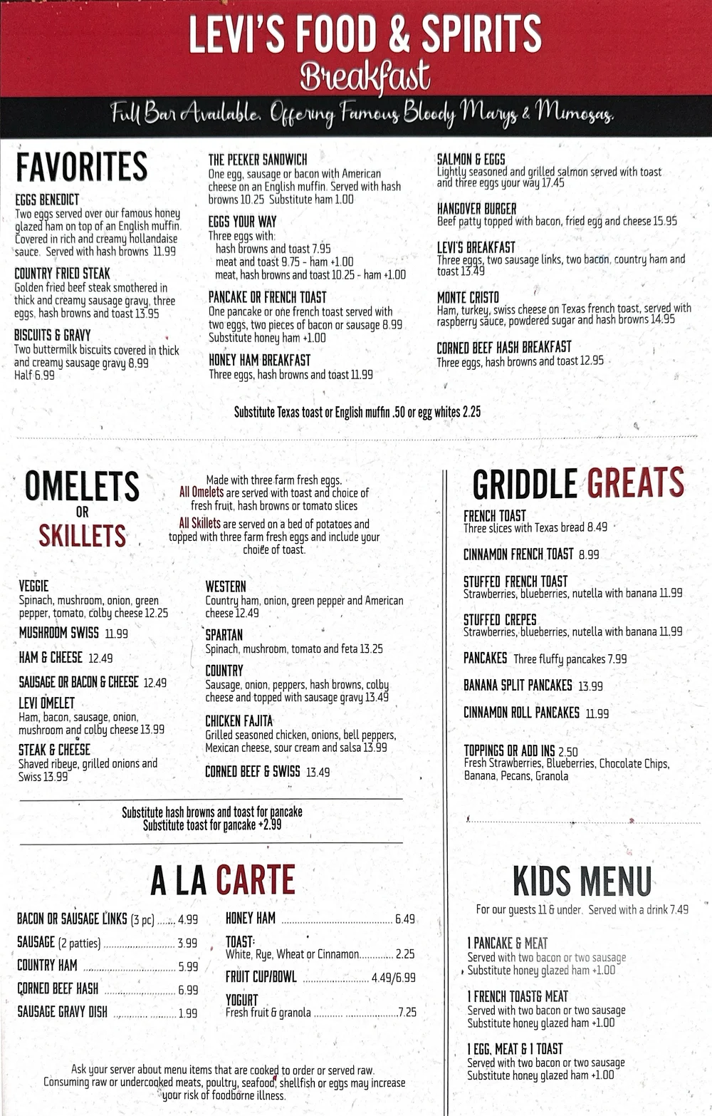 Levi's Food and Spirits