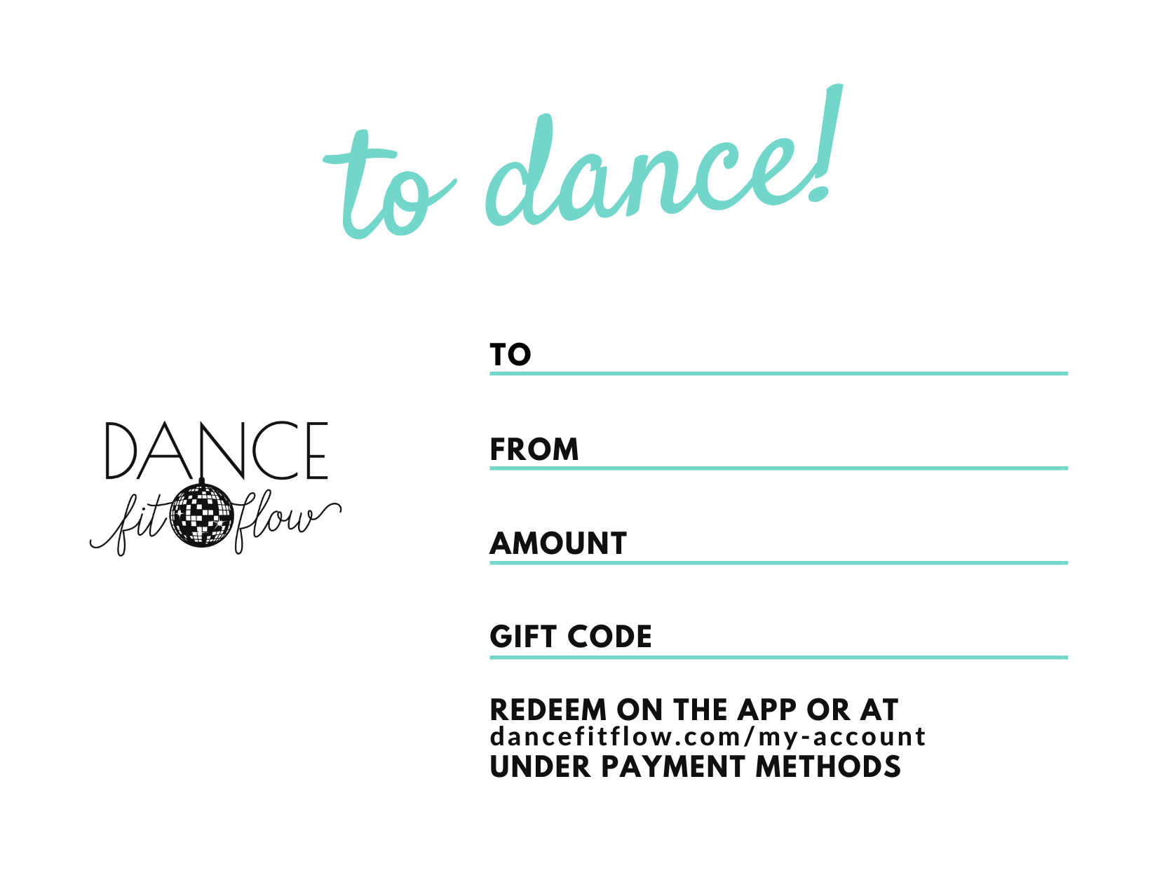 Gifts — Dance Fit Flow