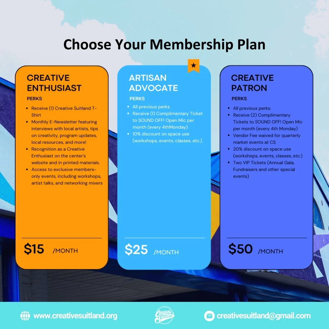 Community Membership — Creative Suitland Arts Center