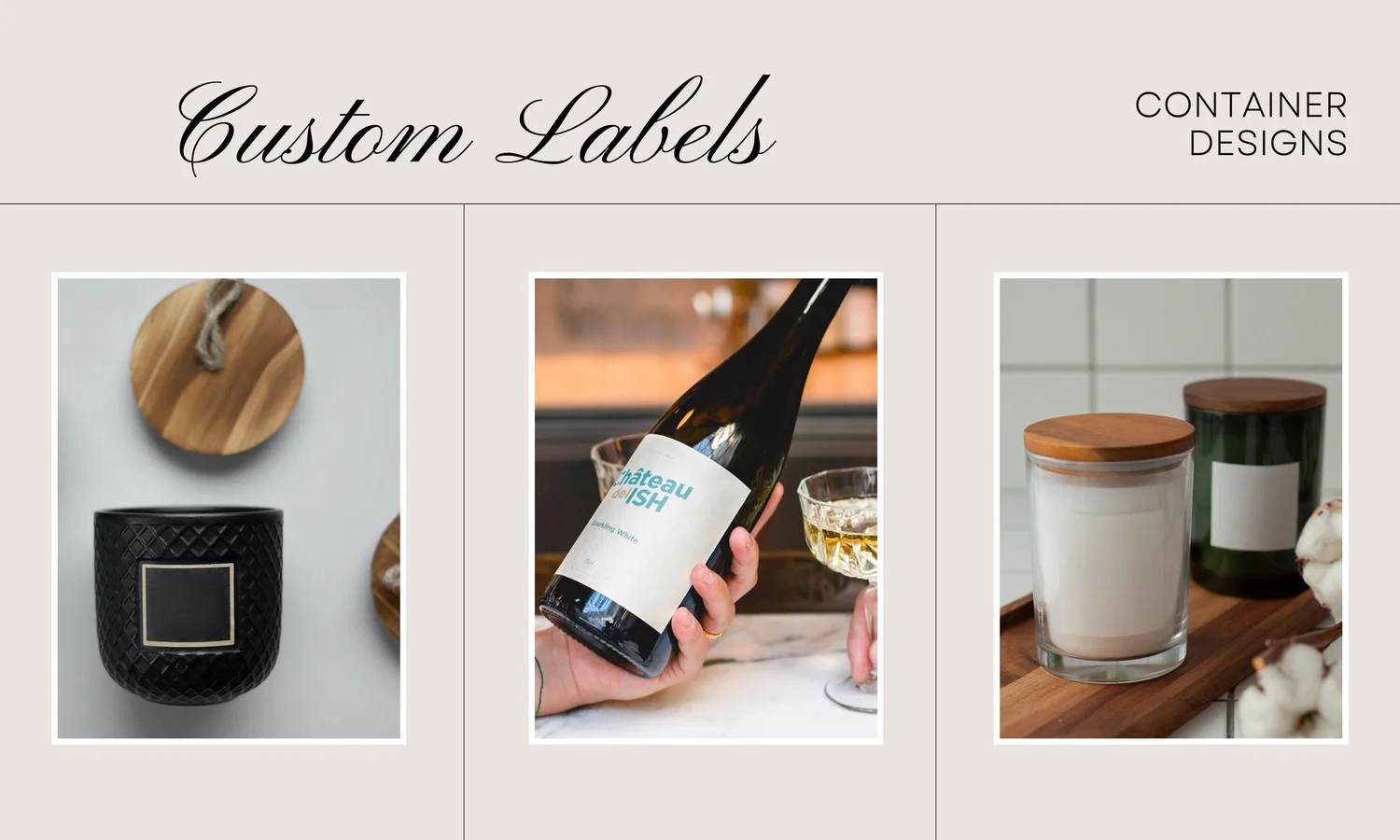 How to create Custom Container Label Designs — MEPCO Deco | Bottle ...
