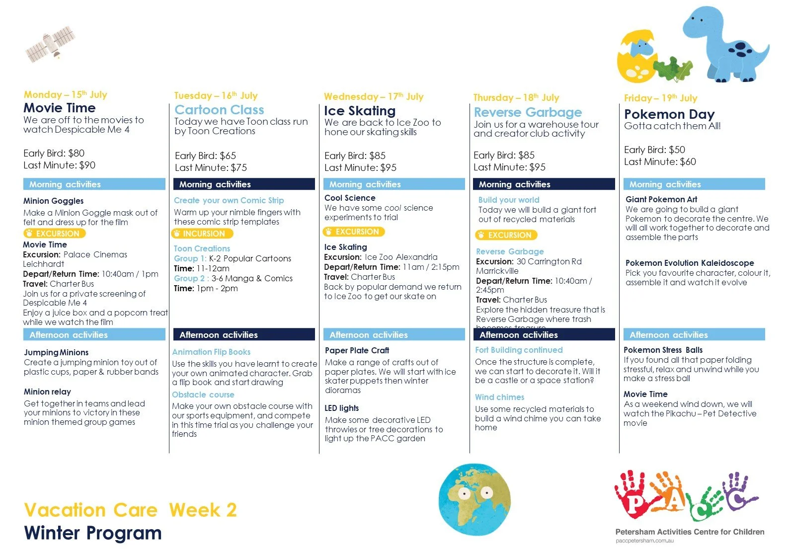 Vacation Care — PACC Petersham