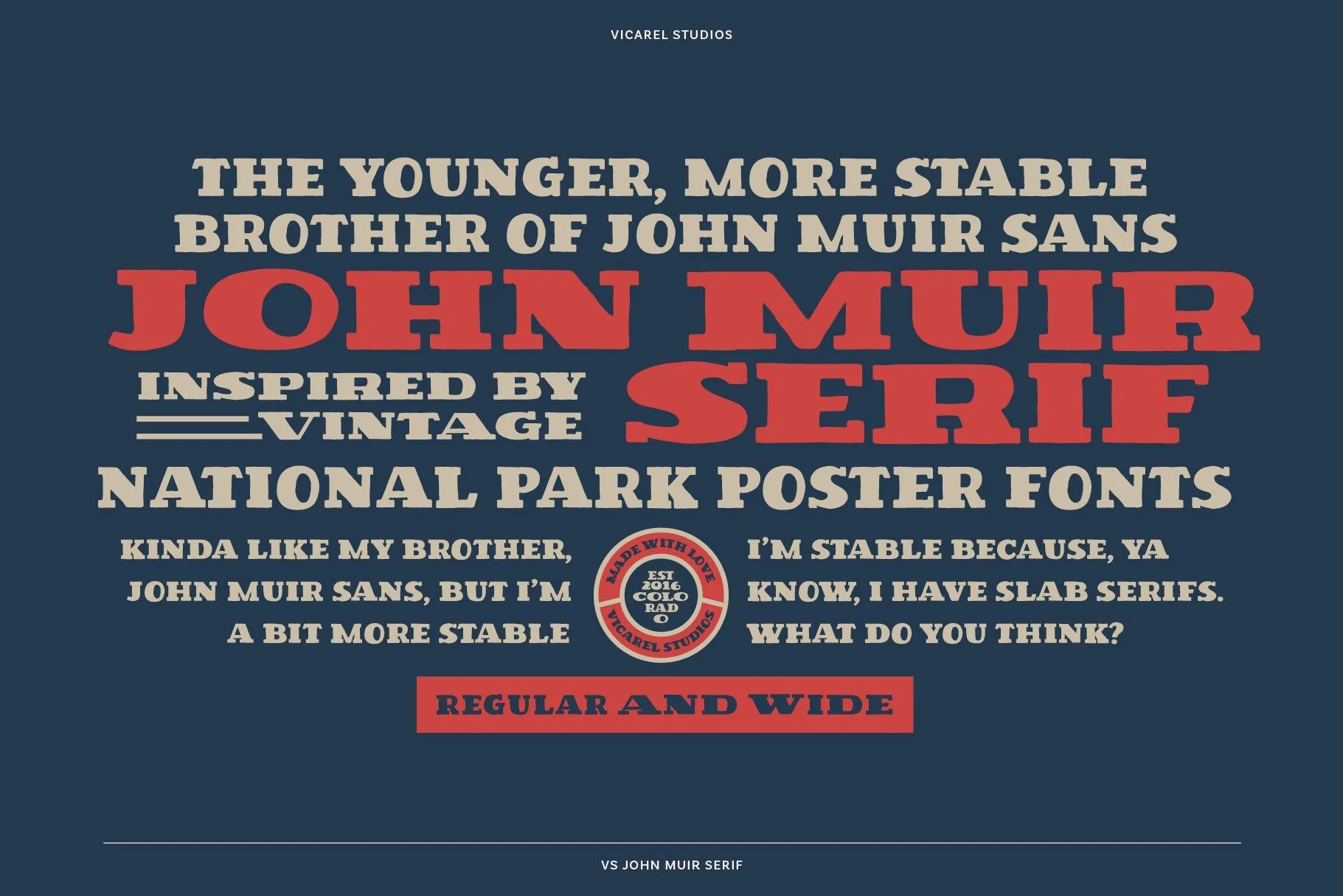 John Muir Serif – Classic National Park Poster-Inspired Font — Vicarel ...