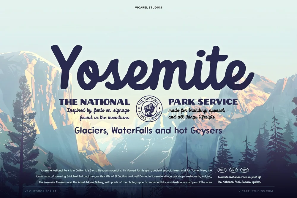 Outdoor Script – A Nostalgic Script Font Inspired by the National ...