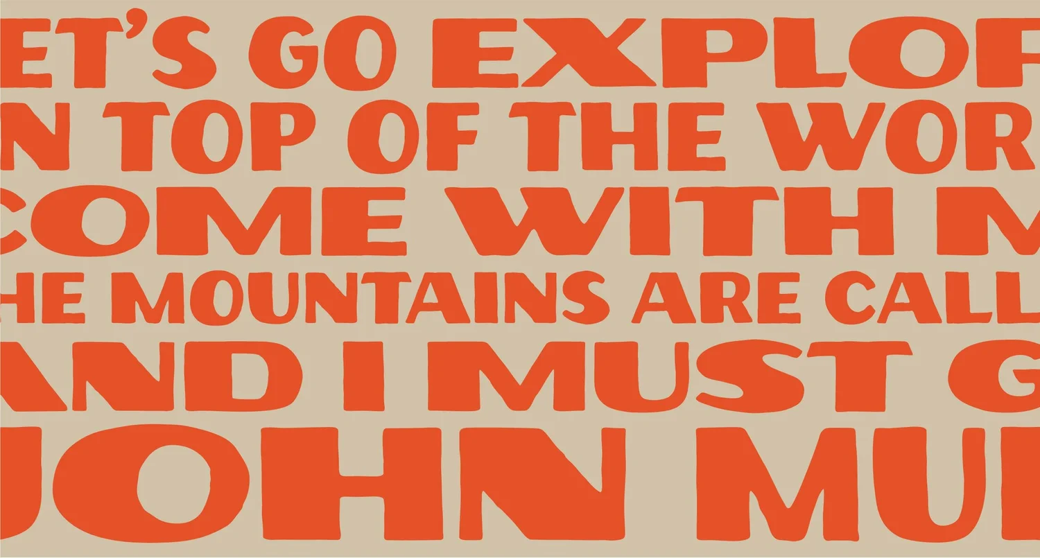 John Muir Sans – a National Park Typeface Inspired by the WPA Era ...