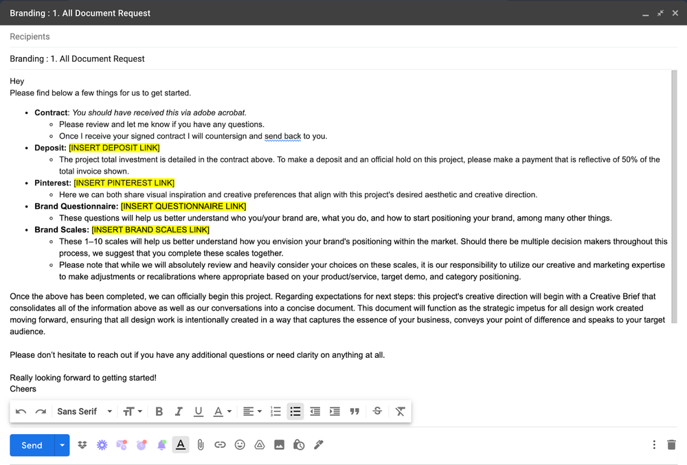 Using Editable Email Templates to Help Manage Your Creative Business ...