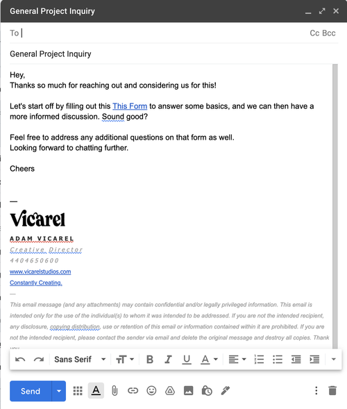 Using Editable Email Templates to Help Manage Your Creative Business ...