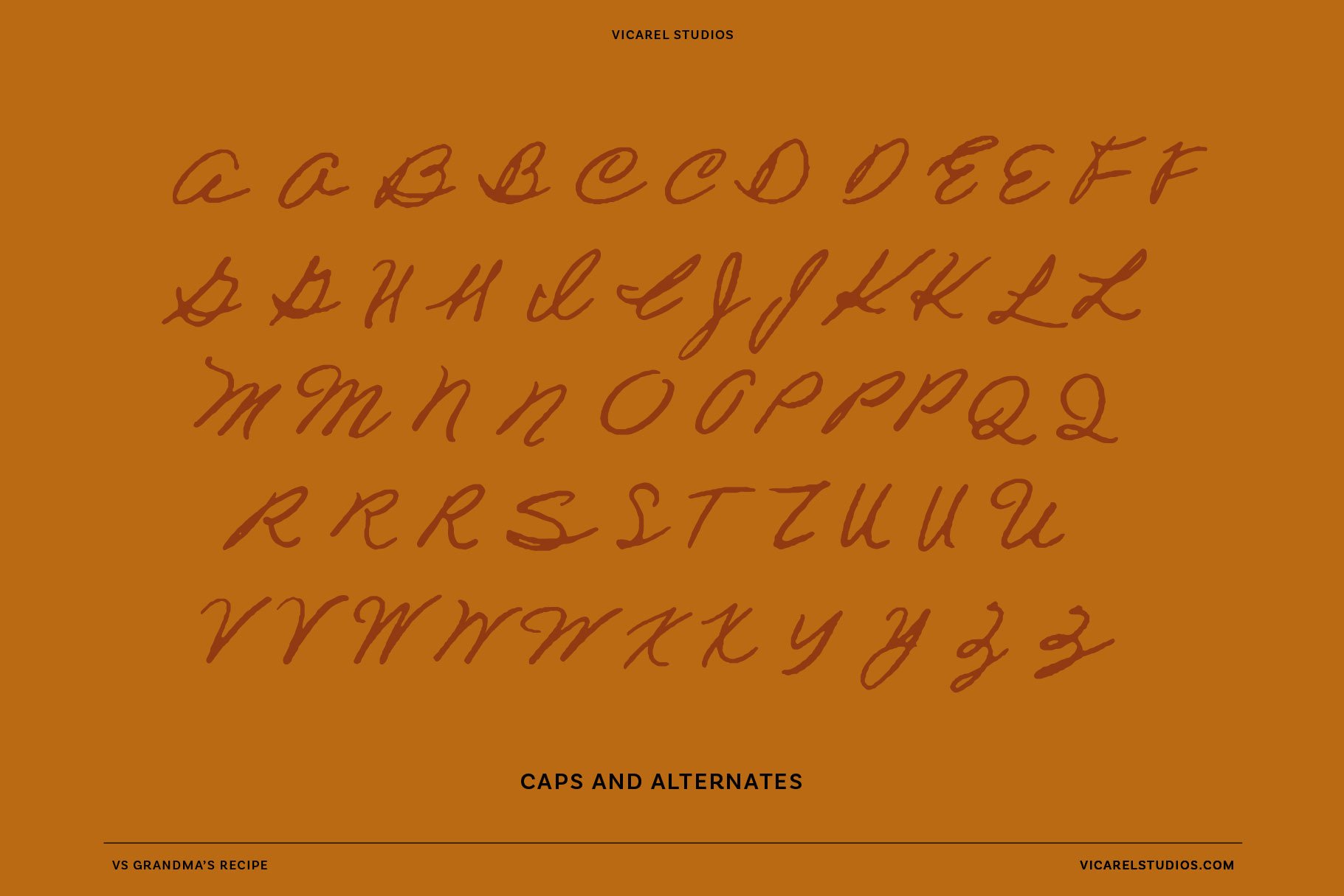VS Grandma's Recipe: A Realistic Handwritten Script Font Built for ...
