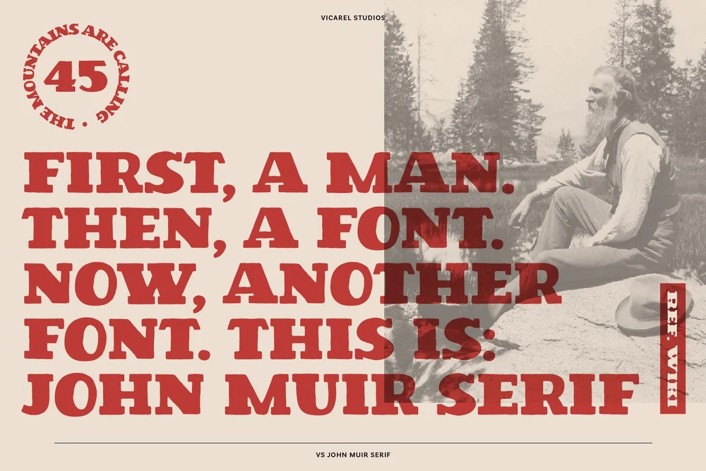John Muir Serif – Classic National Park Poster-Inspired Font — Vicarel ...