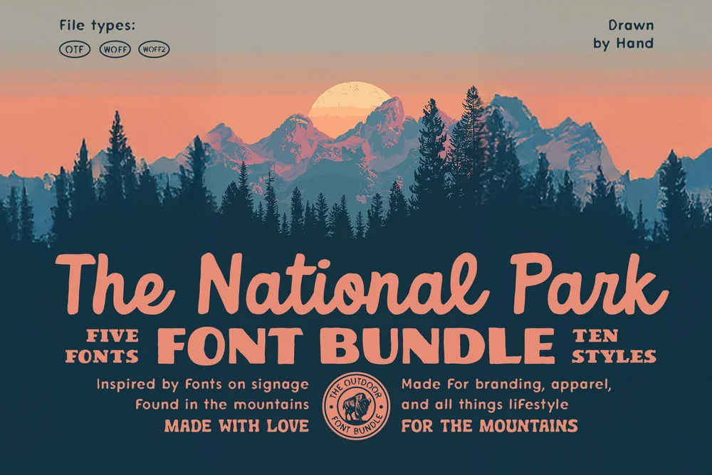 John Muir Serif – Classic National Park Poster-Inspired Font — Vicarel ...