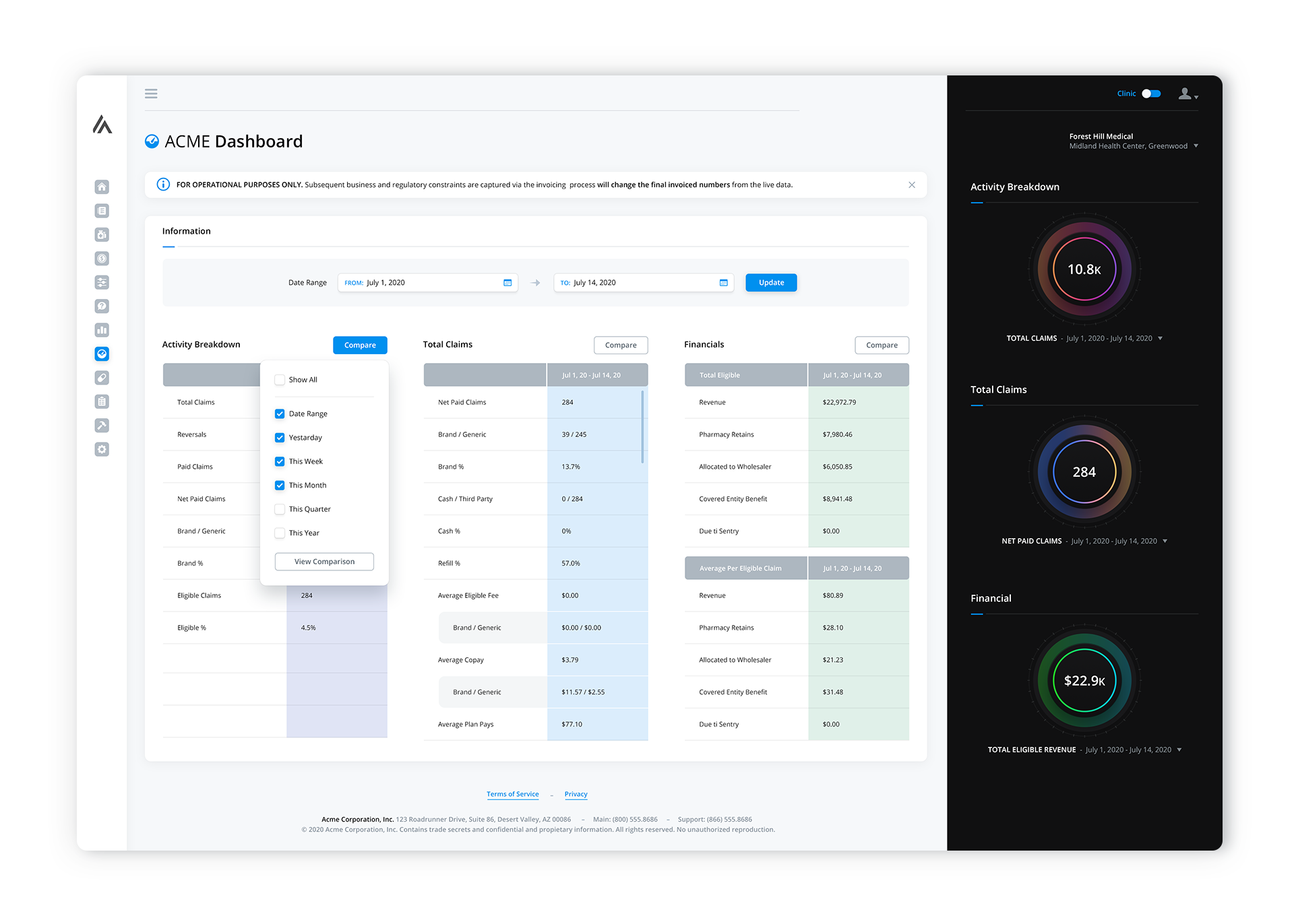 ACME Inventory UI/UX — The Skins Factory, an award-winning UI/UX Design ...