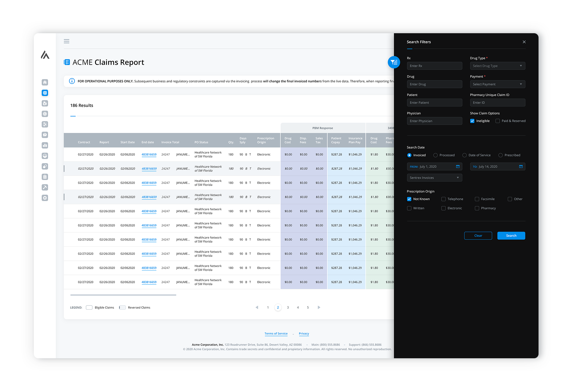 ACME Inventory UI/UX — The Skins Factory, an award-winning UI/UX Design ...