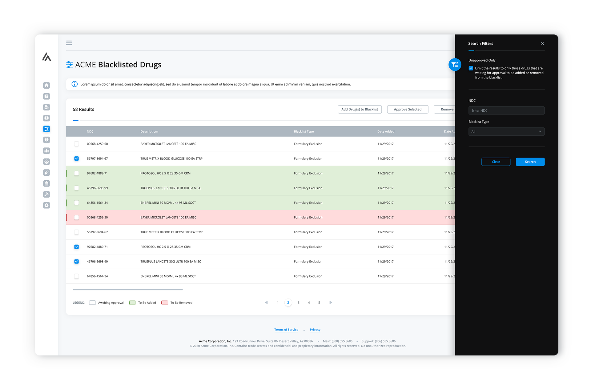 ACME Inventory UI/UX — The Skins Factory, an award-winning UI/UX Design ...
