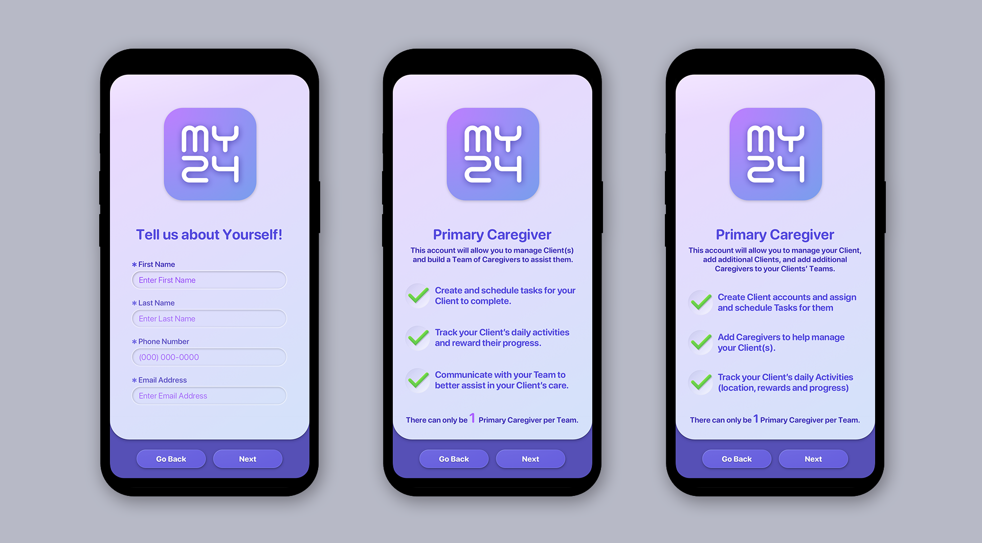 MY24 Special Needs Caregiver Task Mobile App — The Skins Factory, an ...