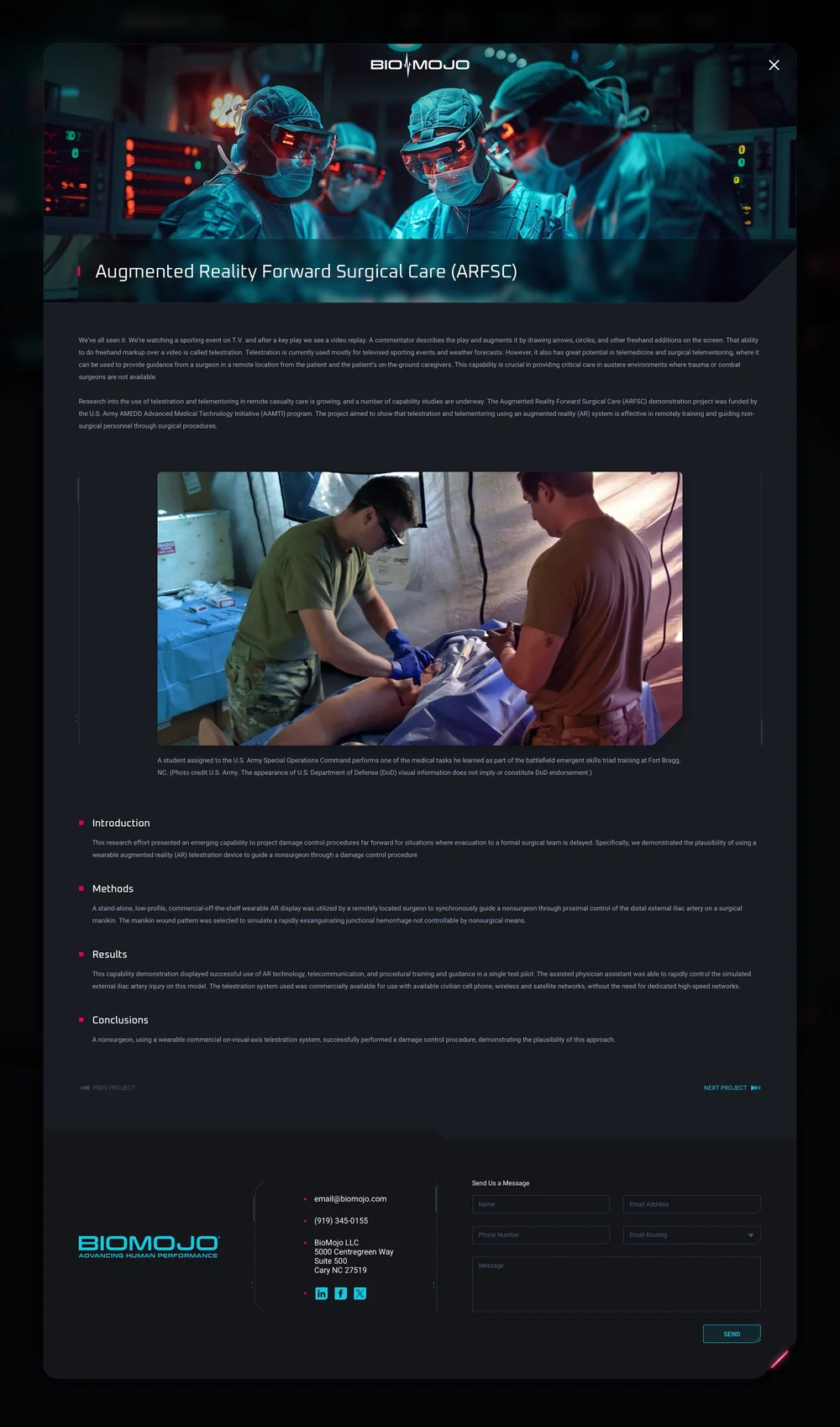 BioMojo Website Design — UI/UX & Web Design Agency - The Skins Factory