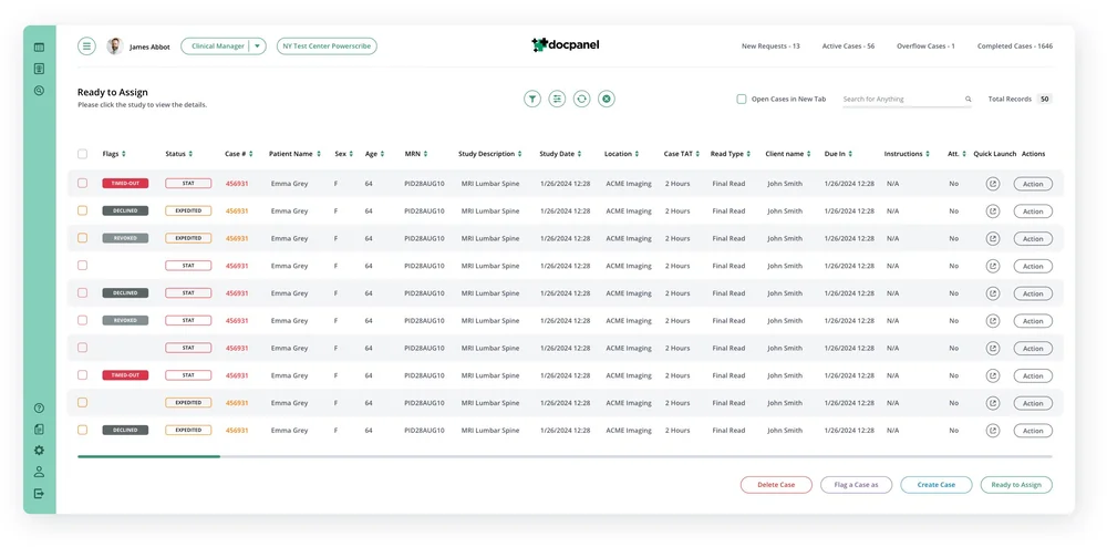 DocPanel Radiology Application UI UX Design: Light Mode — The Skins ...