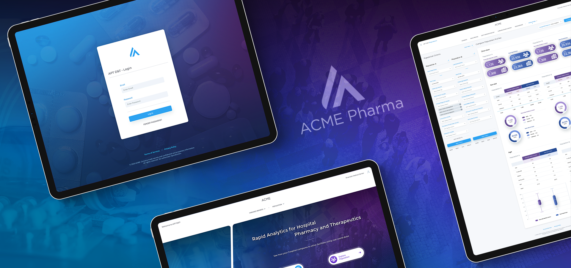 ACME Pharma Analytics UI/UV Design — The Skins Factory, an award ...