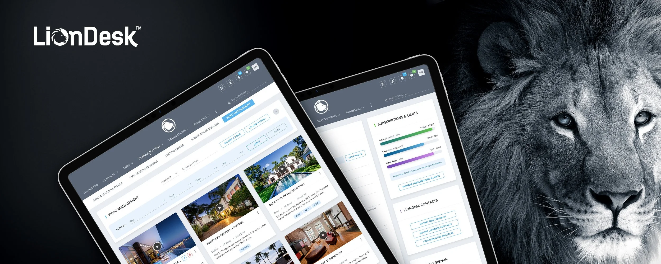 LionDesk - Real Estate CRM — The Skins Factory | UI/UX Design Agency