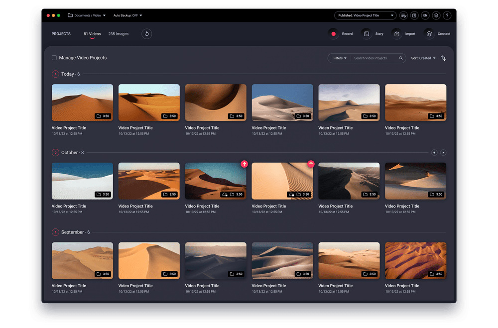 Screen Recording & Editing UI/UX Design — UI/UX, Brand & Web Design ...