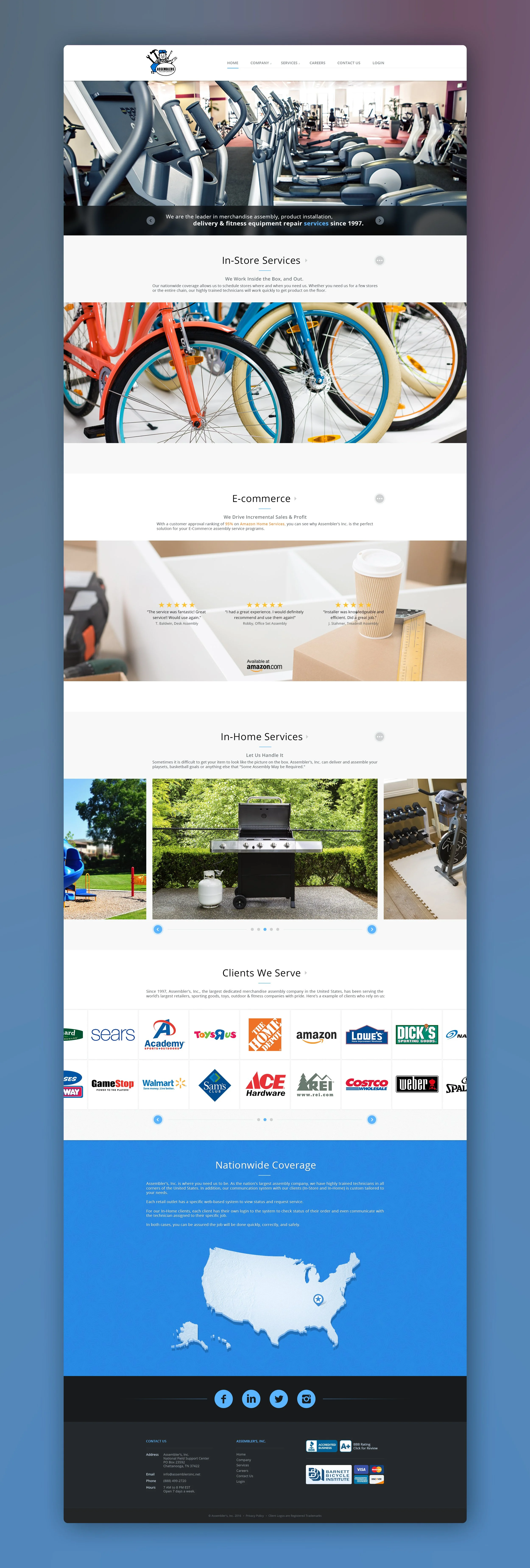 Assemblers Inc. Website Design — The Skins Factory, an award-winning UI ...