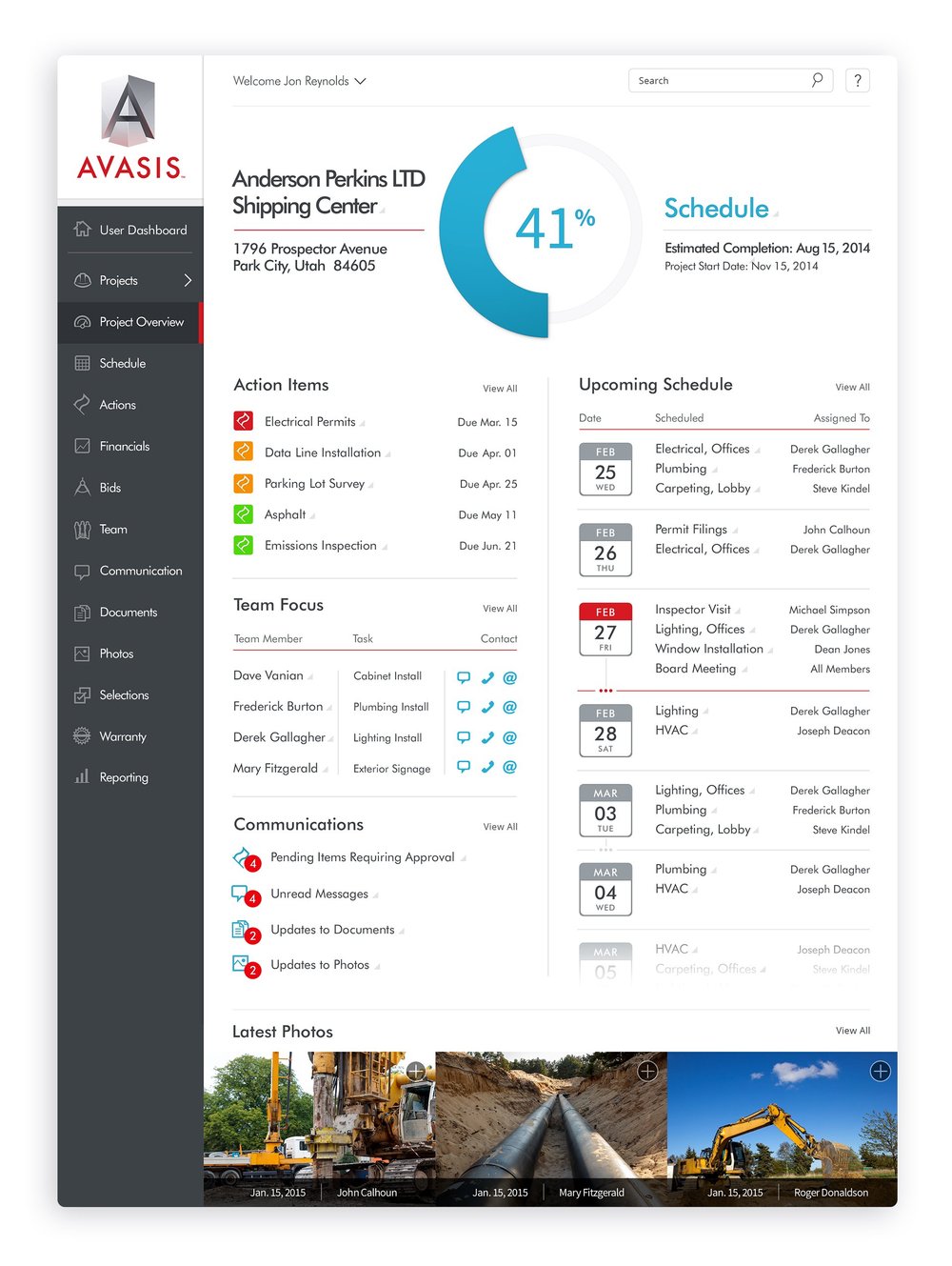 AVASIS: Construction Management Web & Tablet App UI/UX Design — The ...