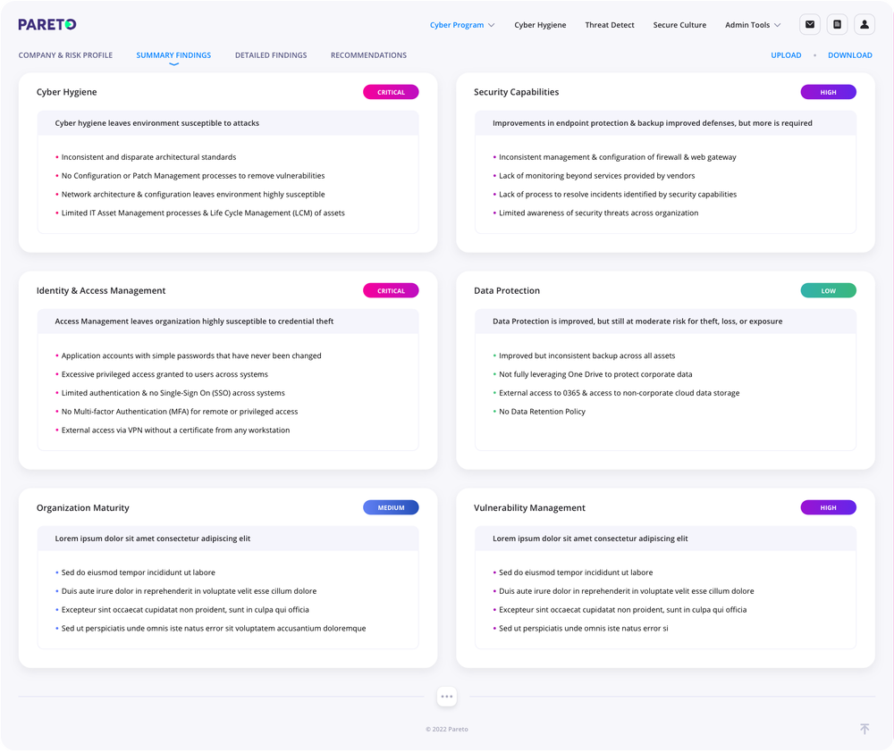 Pareto Cyber Cybersecurity UI/UX Design — UI/UX & Web Design Agency ...