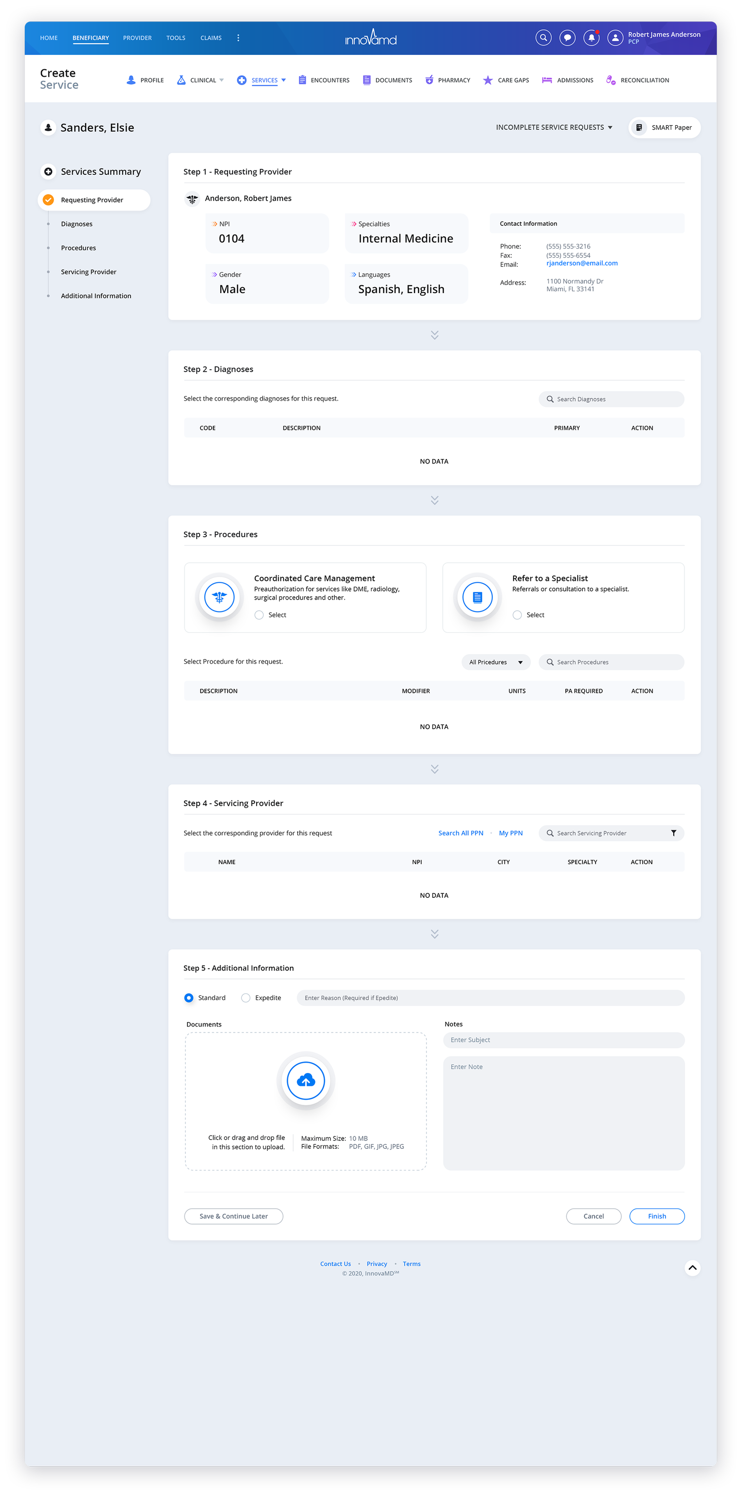 InnovaMD Healthcare App UI/UX Design — The Skins Factory, an award ...