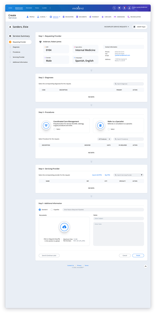 InnovaMD Healthcare App UI/UX Design — The Skins Factory, an award ...