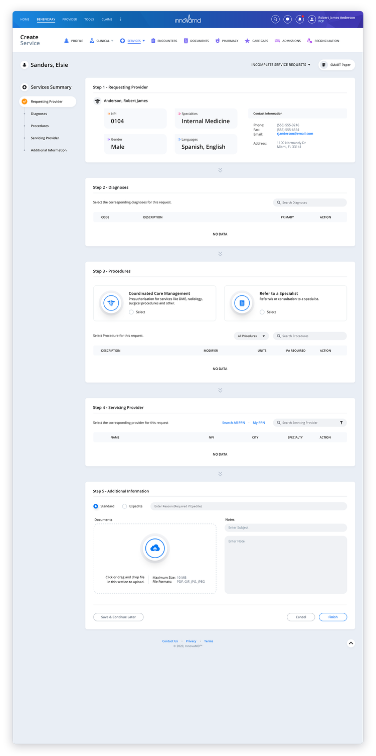InnovaMD Healthcare App UI/UX Design — The Skins Factory, an award ...