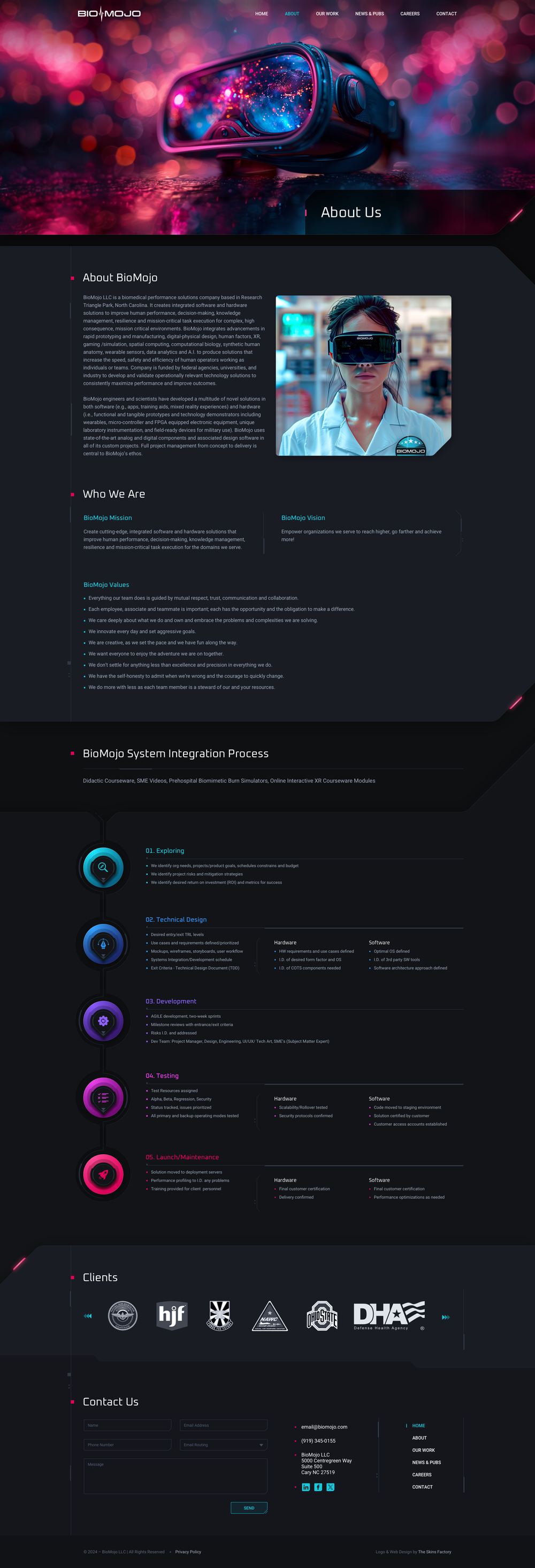 BioMojo - About Us Web Page Design — UI/UX, Brand & Web Design Agency ...