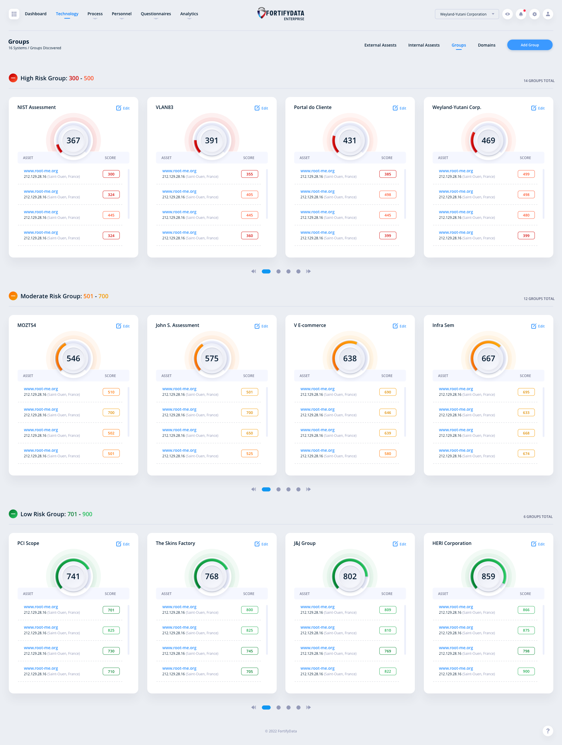 FortifyData CyberSecurity UI/UX Design — The Skins Factory, an Award ...