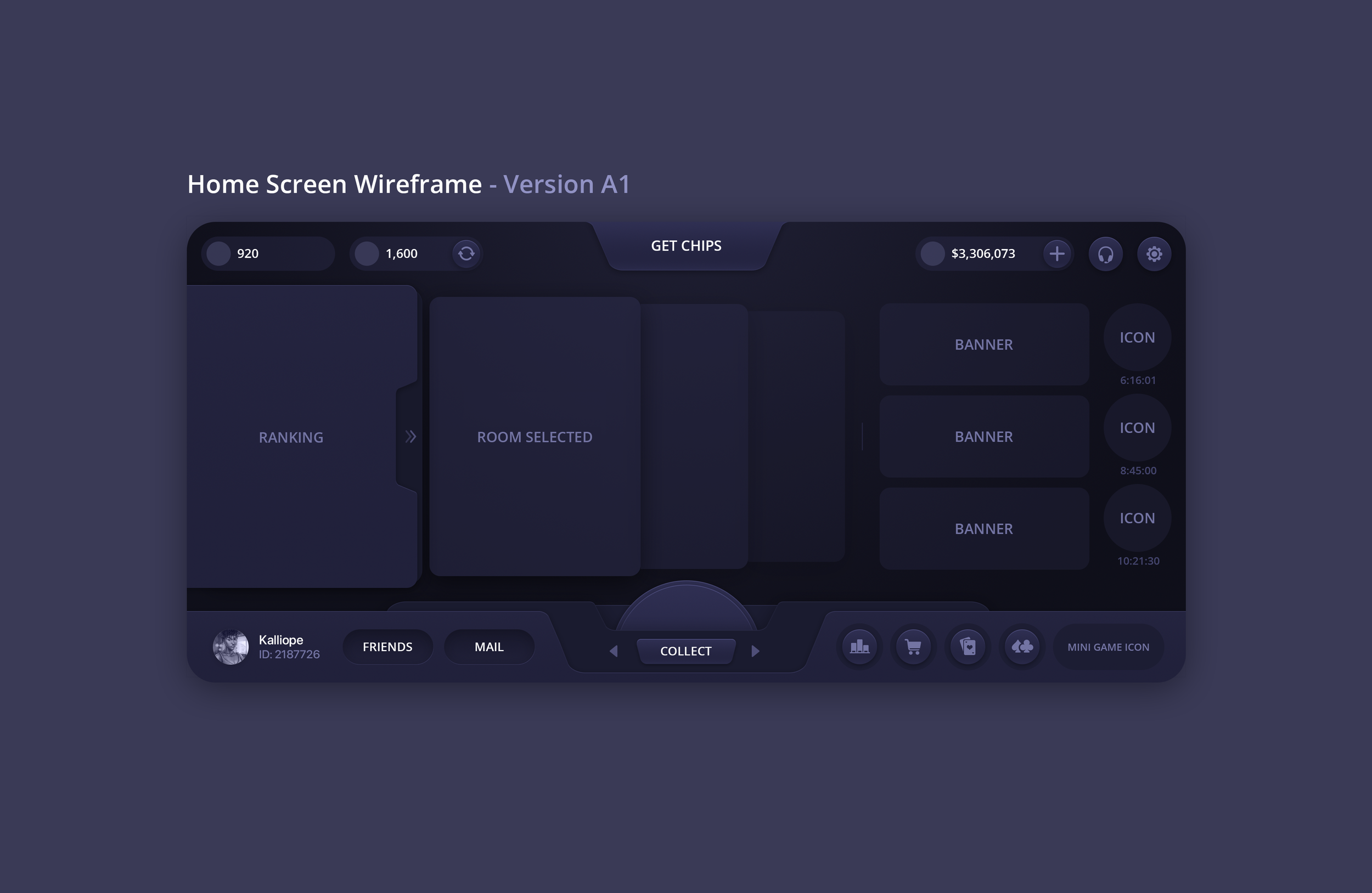 Mobile Poker Game Prototype - UI/UX Design — UI/UX & Web Design Agency ...