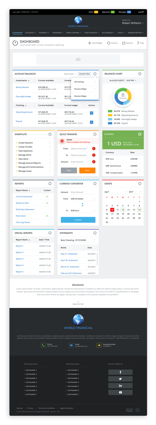 ACI Worldwide Universal Banker UI/UX Design — UI/UX & Web Design Agency ...