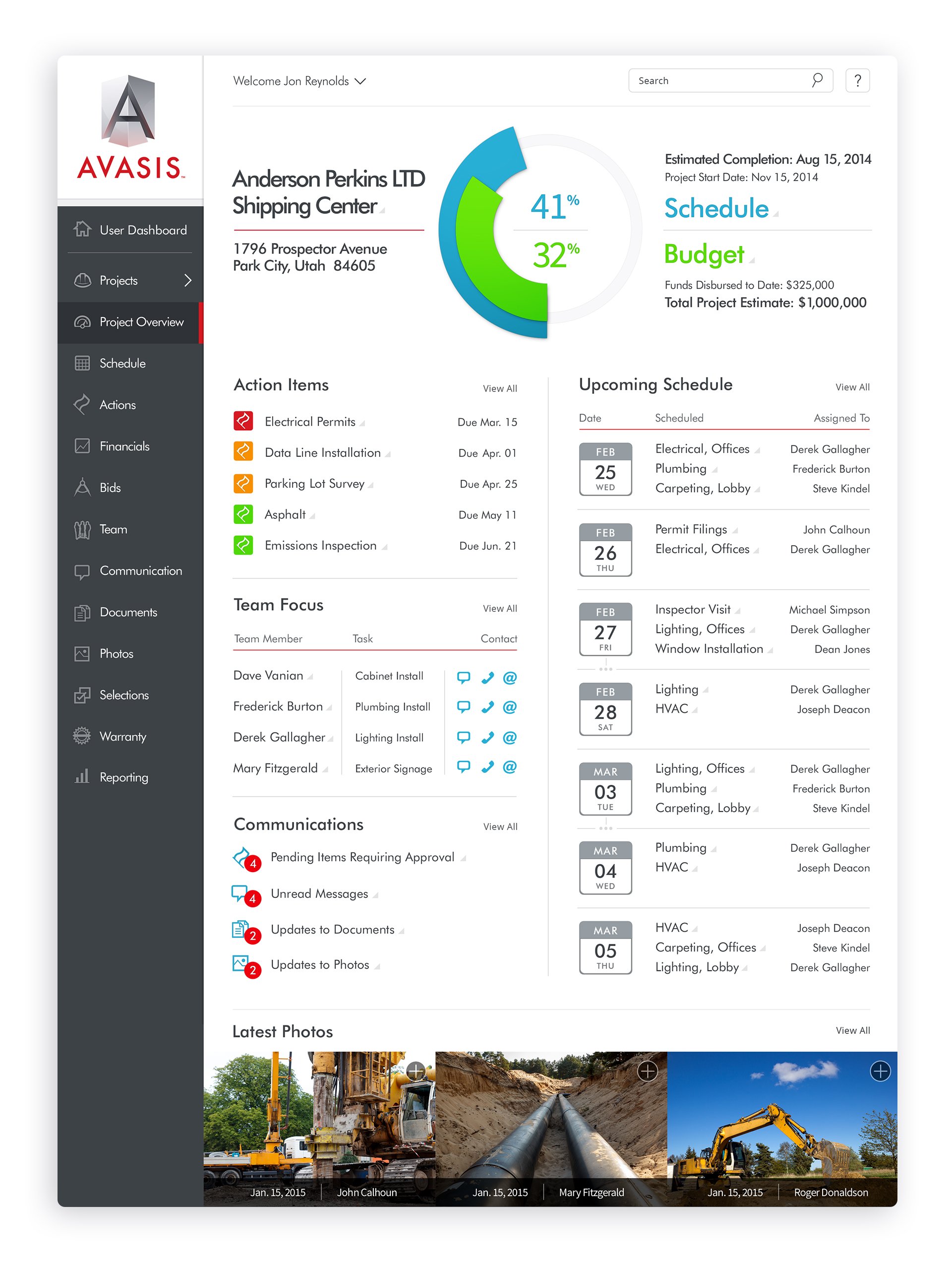 AVASIS: Construction Management Web & Tablet App UI/UX Design — The ...