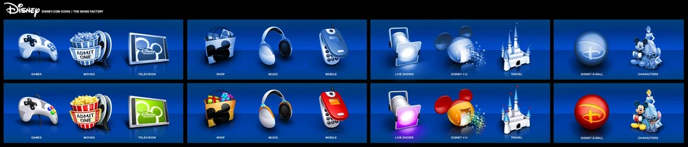 The Skins Factory’s Design Work for The Walt Disney Company — UI/UX ...