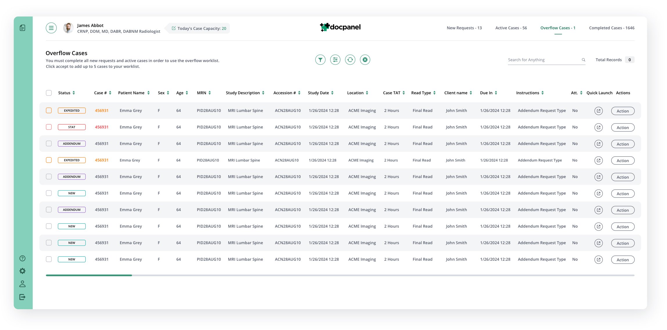 DocPanel Radiology Application UI UX Design: Light Mode — The Skins ...