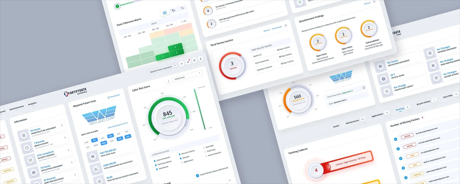 FortifyData Cybersecurity UI/UX Design — UI/UX & Web Design Agency ...